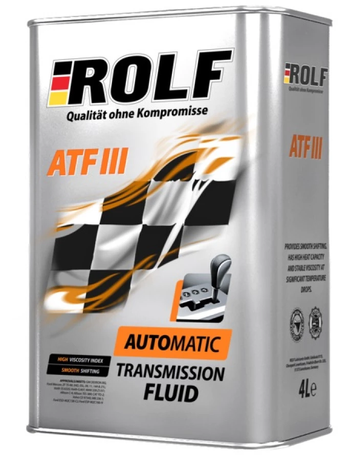 Моторное масло ROLF ATF III, 4L - купить по выгодной цене в Москве